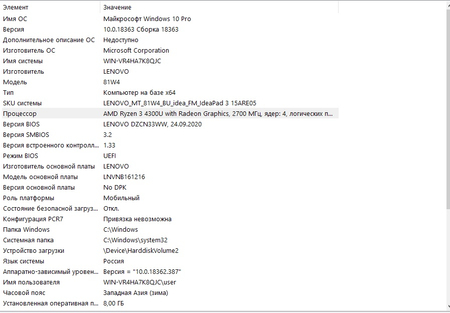 Срочно продам ноутбук Lenovo IdeaPad 3 15ARE05.