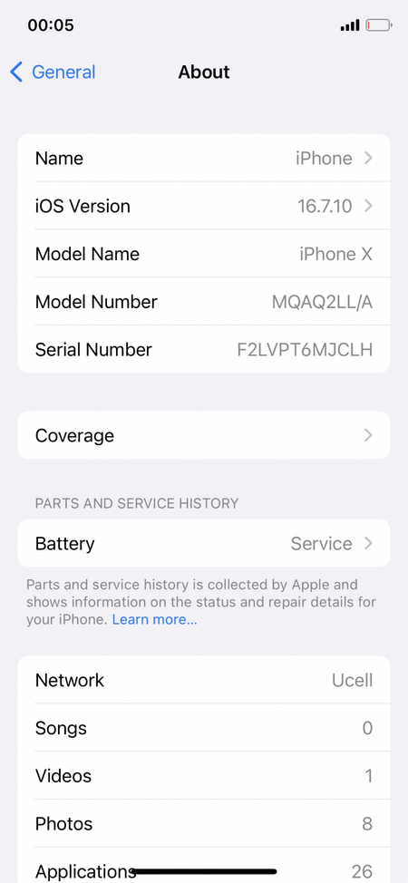 Iphone x 64gb LL/A