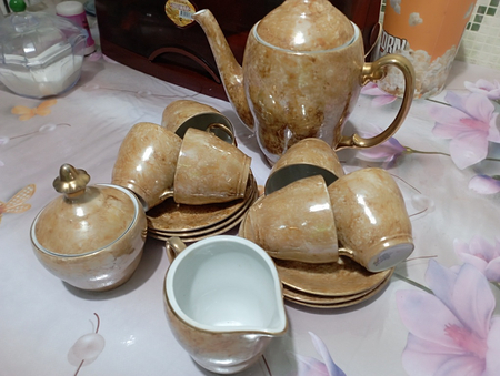 Польский золотой  чайный сервис