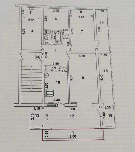 Продается 4 комнатная квартира ул.Лабзак 115 м.кв