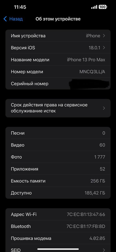 iPhone 13 pro max 256