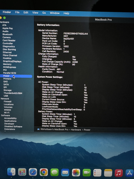 MacBook Pro 2019 8/128