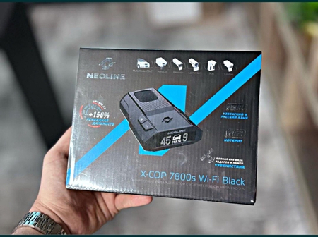 Neoline X-COP 7800s WI-FI BLACK orginal hamma radarni oladi dastafka +