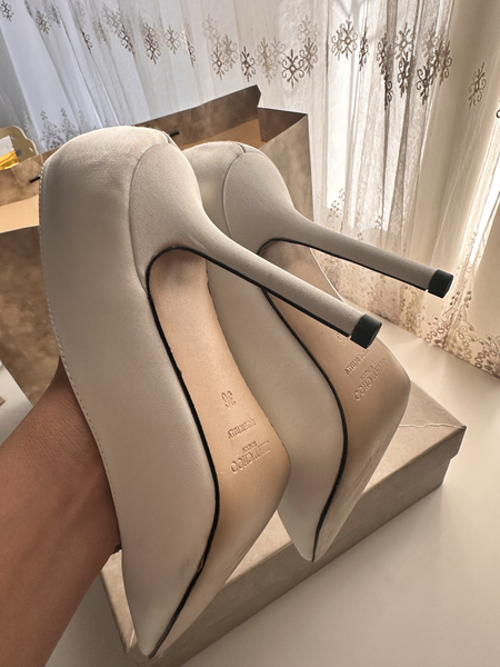 Белые туфли Jimmy Choo