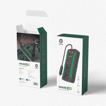 Car Pilot Green Spark 3 GNSPOW 300W /Автомобильный инвертор мощности