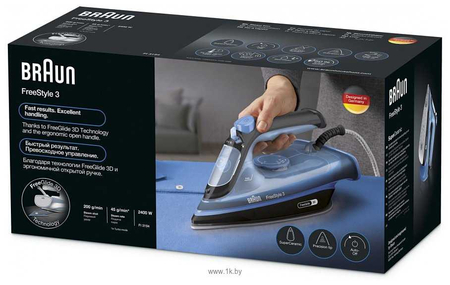 Паровой Утюг BRAUN FreeStyle3 FI3194BK