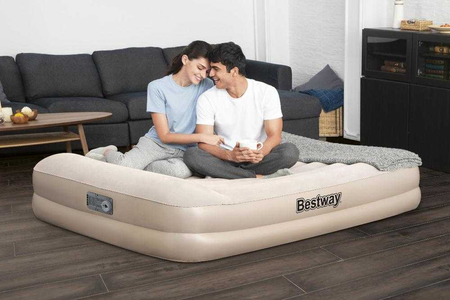 Bestway 67696 BW Надувная кровать 152х203х42см Бесплатная Доставка