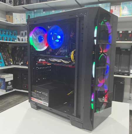 ИГРОВОЙ КЕЙС i7 4770/RX-580 8GB/SSD 256GB/OZU 16GB
