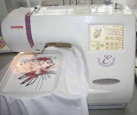 Компютерный вышевка Janome 350E