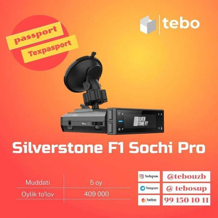 Silverstone F1 Sochi Pro muddatli tolov  439 000 dan  5 oy
