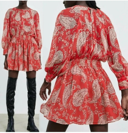 Платье шифоновое Zara 30$ XL
