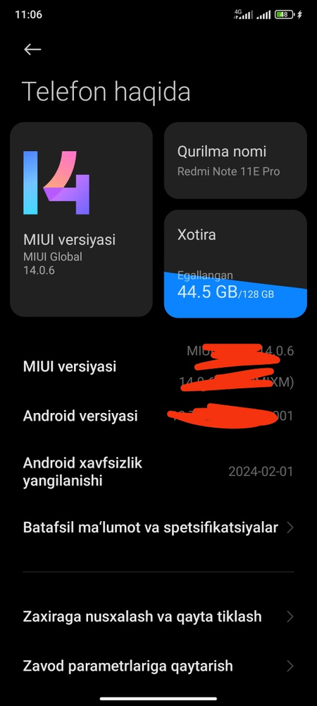 Redmi note 11 pro 5g