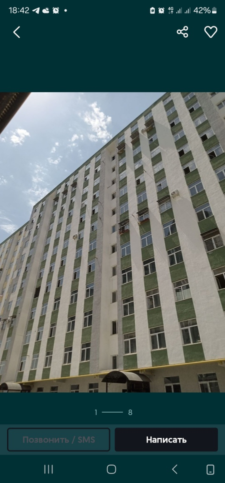 Чоштепа, 1-бекат  1/3/12,  38м²