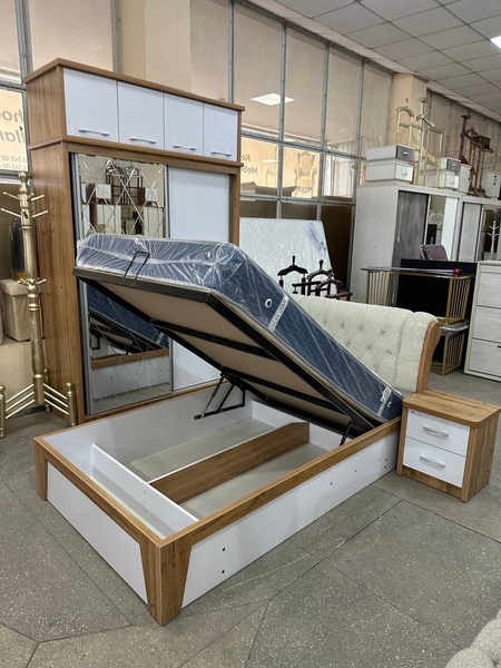 Кровать полтора с шкафом