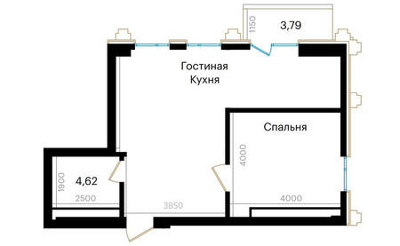 谷 128631 谷 Mirobod tumanida kvartira sotiladi [53 м²]