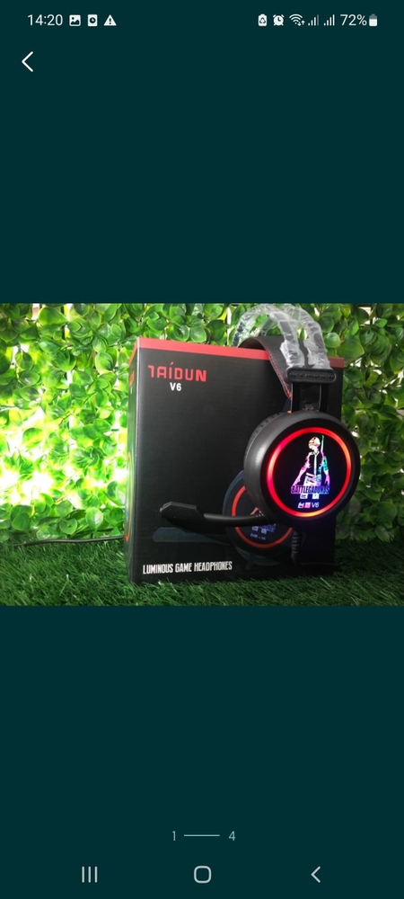 Новые качественные наушники с микрофоном с RGB подсветкой красивые
