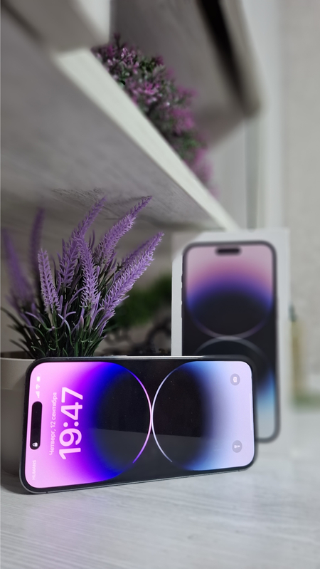 iPhone 14 Pro Max Purple 128GB. Ideal sostayaniye +Bonus. 90% емкость.