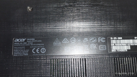 Ноутбук ACER ASPIRE E5-575 ремонт килиш керек