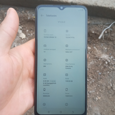 Tecno spark 10 yangi