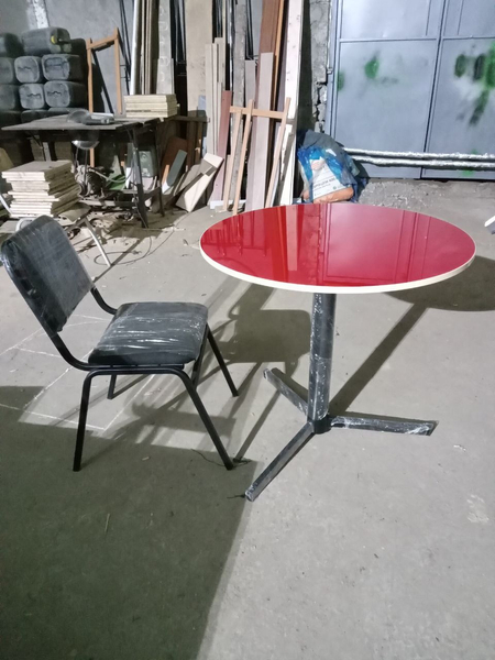 Стол круглый коктейлный, складной, Д 80 см, кейтеринг кофе брейк