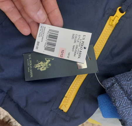 Новая куртка на мальчика теплая POLO оригинал
