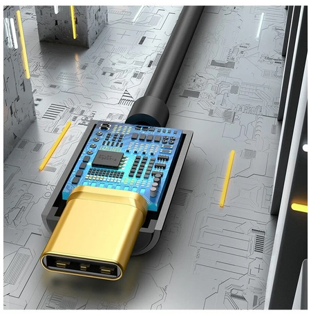 Переходник-адаптер для проводных наушников USB-C - Jack 3.5 mm Baseus