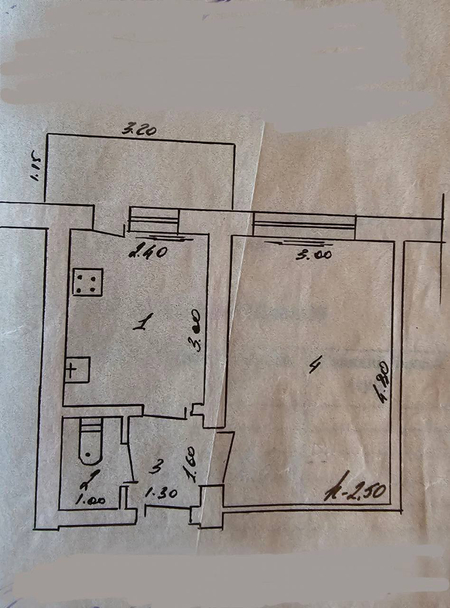 Массив Ялангач Эко базар. 1/2/4  28м2  Кирпич