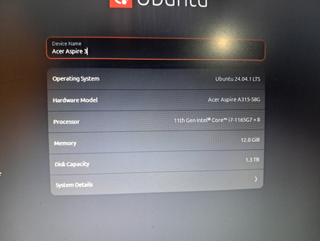 Noutbook Acer Aspire 3