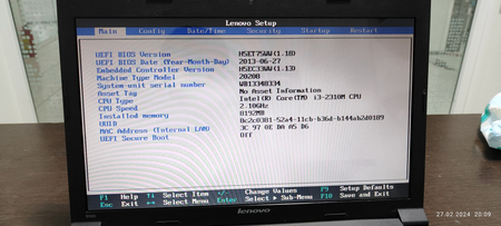 Lenovo b590 i3 2130