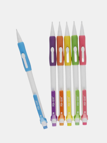 Механические карандаши PEN + GEAR, 6 штук с грифель