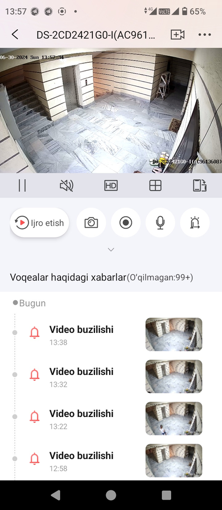 Kamera ustonvka va remont xizmati