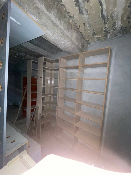 Magazin uchun mebel polka bir kamplekt avval astanovka ishlatilgan