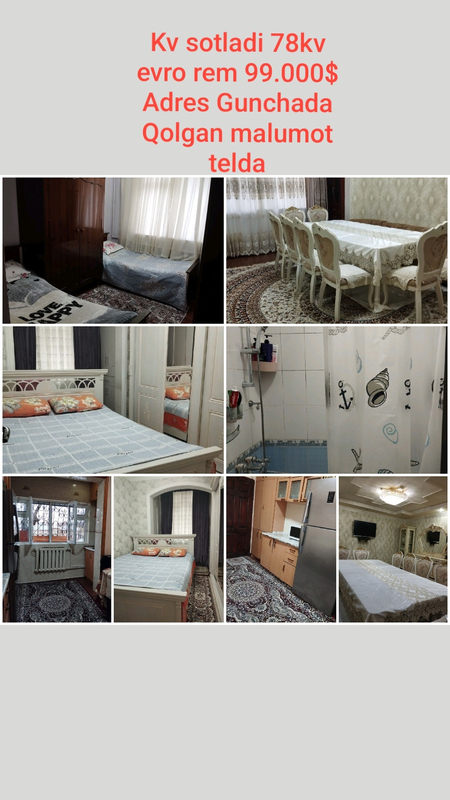 Продается Квартира 3ком Тинчлик метро