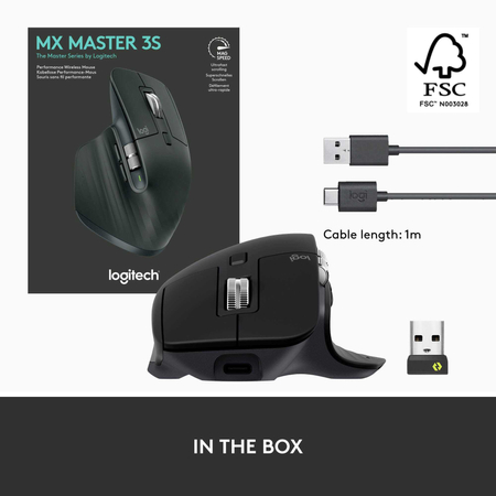 Беcпроводная мышь Logitech MX Master 3S (Black). NEW! (from USA)