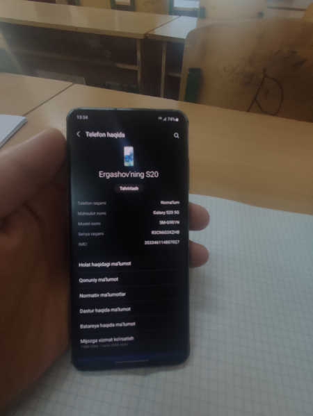 Samsung Galaxy S20 5G 128/12 pubg 90fps