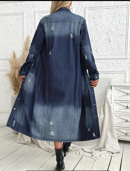 Женский джинсовый кардиган