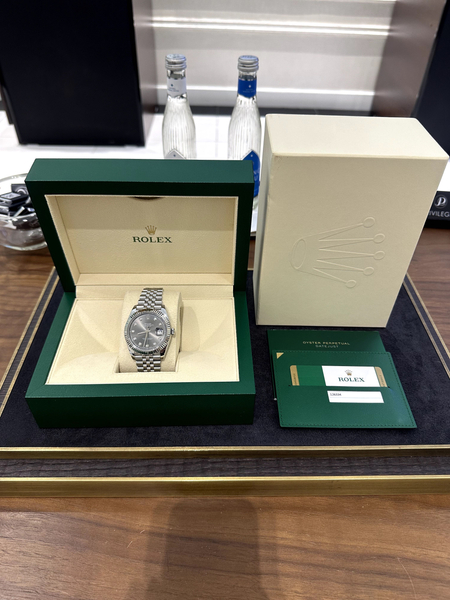 Rolex Datejust 41mm Steel and White Gold 126334 Diamonds
