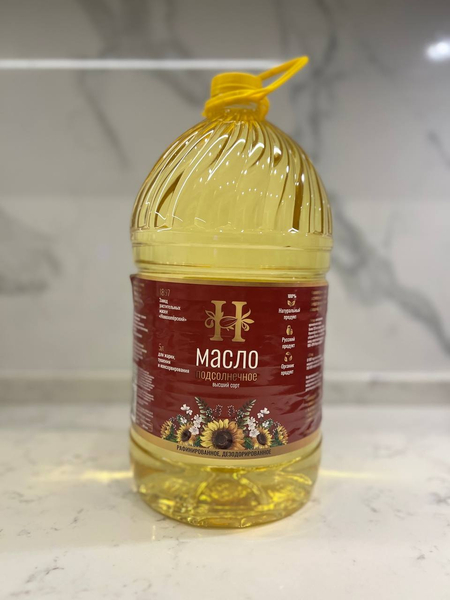 Масло растительное подсолнечное рафинированое