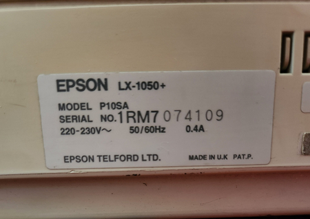 Принтер EPSON LX-1050+