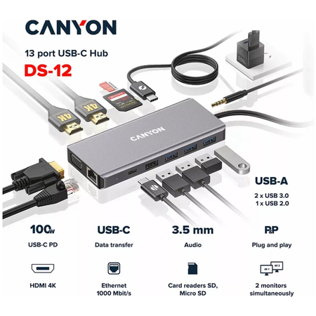 USB hub 12port HDMIx2 ta штуки 60fps качестро супер