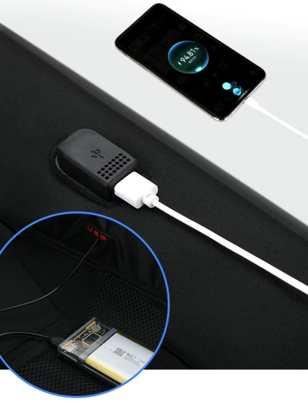 Мужской рюкзак деловой твердый корпус для ноутбука портфель  сумка