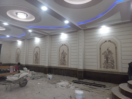 Travertin fasad ishlarini qilamiz
