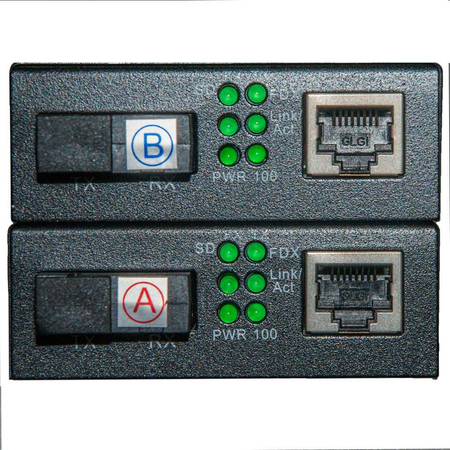 Медиаконвертер (ПАРА) FP-1F1T-A20 / B20 100M WDM 1310 /1550