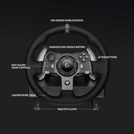Игровой Руль с Педалями Logitech G920 Force Racing Wheel