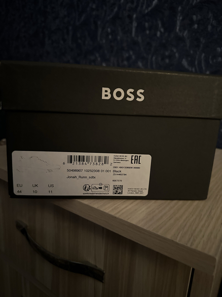 Кроссовки BOSS suede and nylon