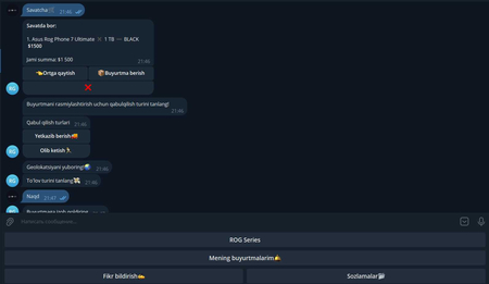 Biznes uchun Telegram BOT