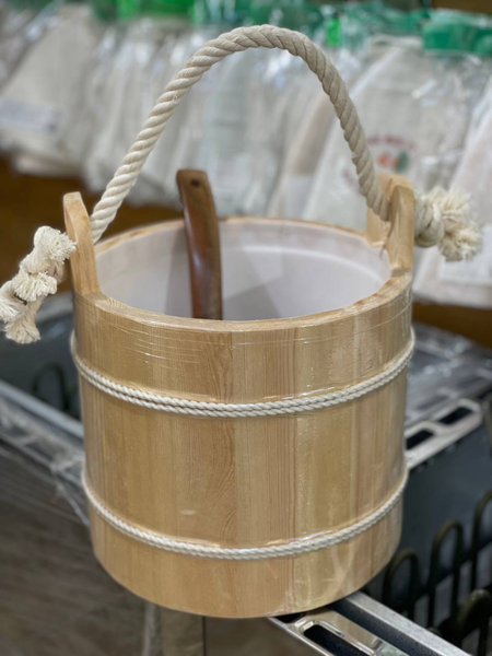 Sauna uchun maxsus dushavoy chelaklar