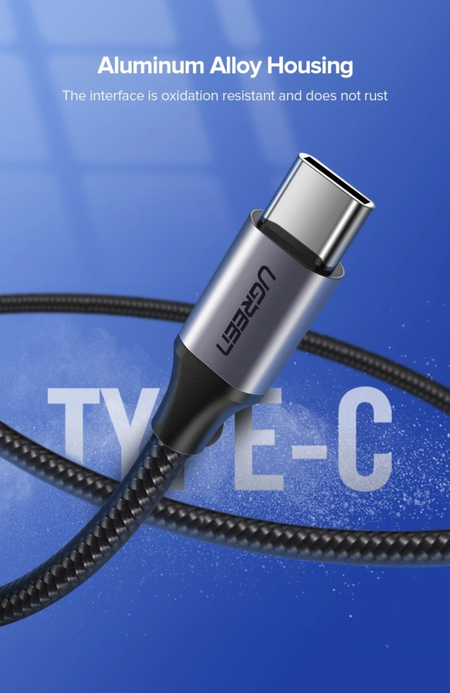 UGREEN USB-A to USB-C cable 1m,black.