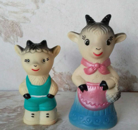 Резиновые игрушки времён СССР
