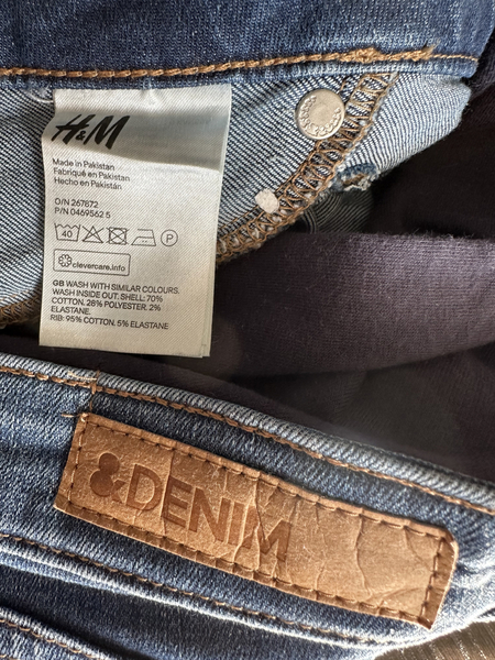 Джинсы H&M Skinny для беременных, мам или девушек, размер S
